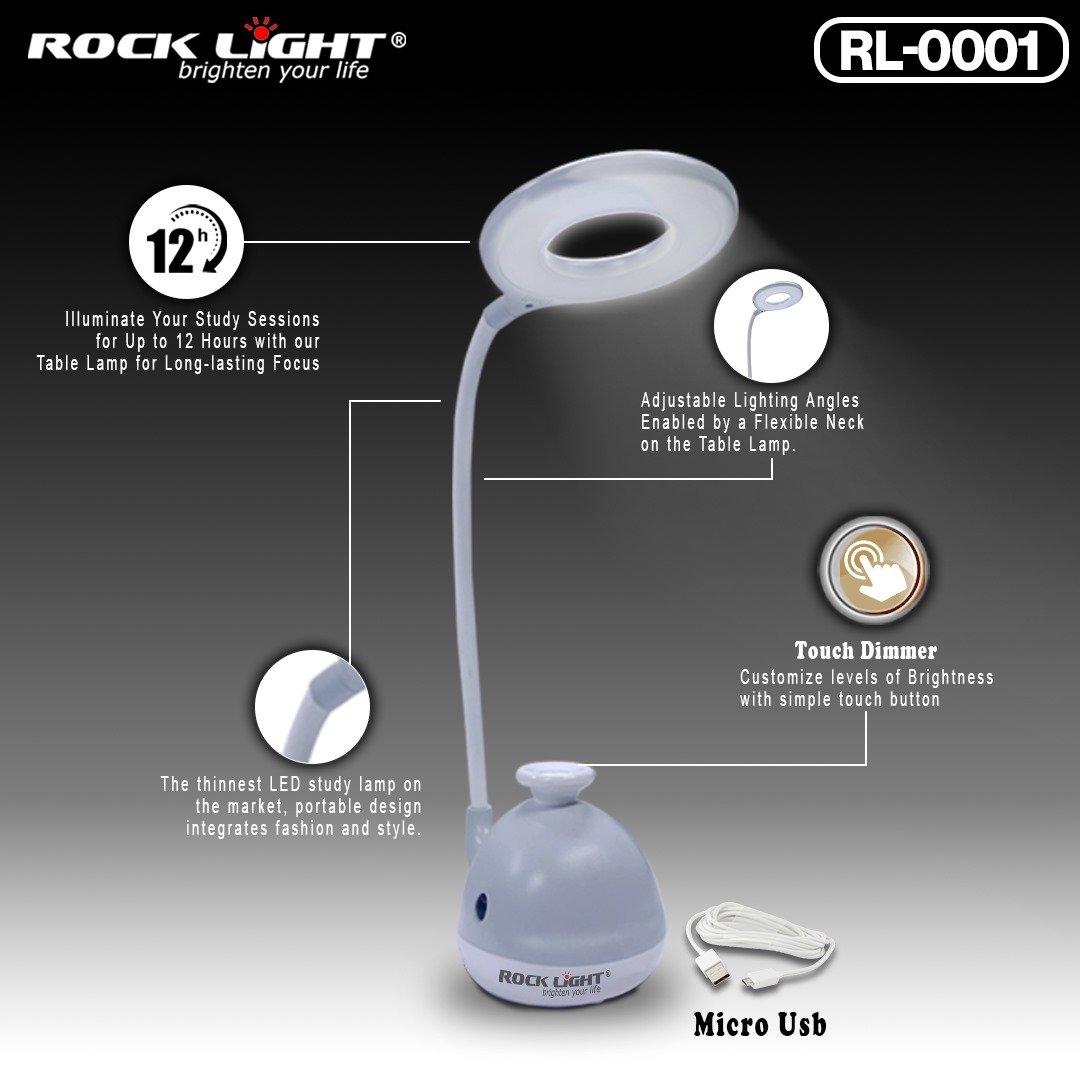 Explore the Top 5 Best Table Lamps for Study and Bedrooms at Rocklight ...
