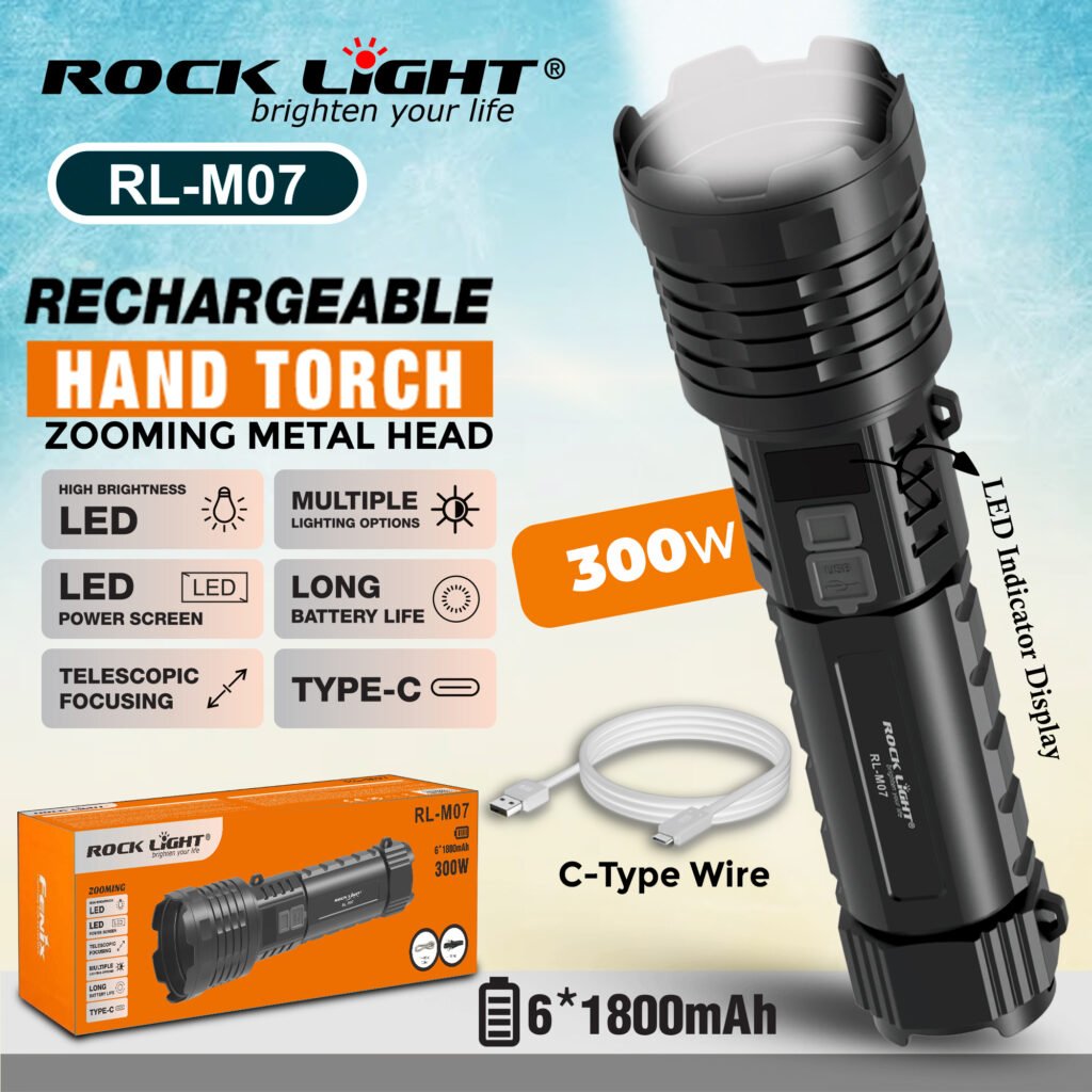 Rocklight | RL- M07 | Flashlight for home and camping