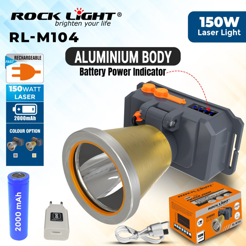 Rocklight | RL-M104 | Head flashlight with zoom