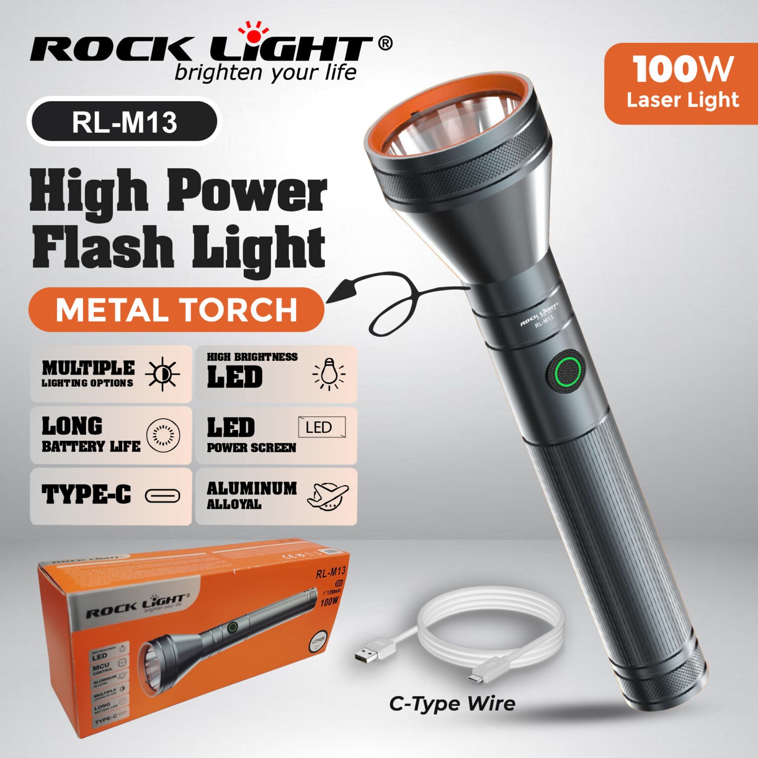 Metal Torch - Rocklight.co.in