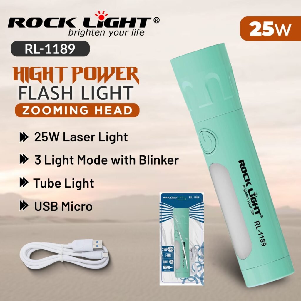 RL-1189 – Premium Rechargeable Hand Torch for Daily Use