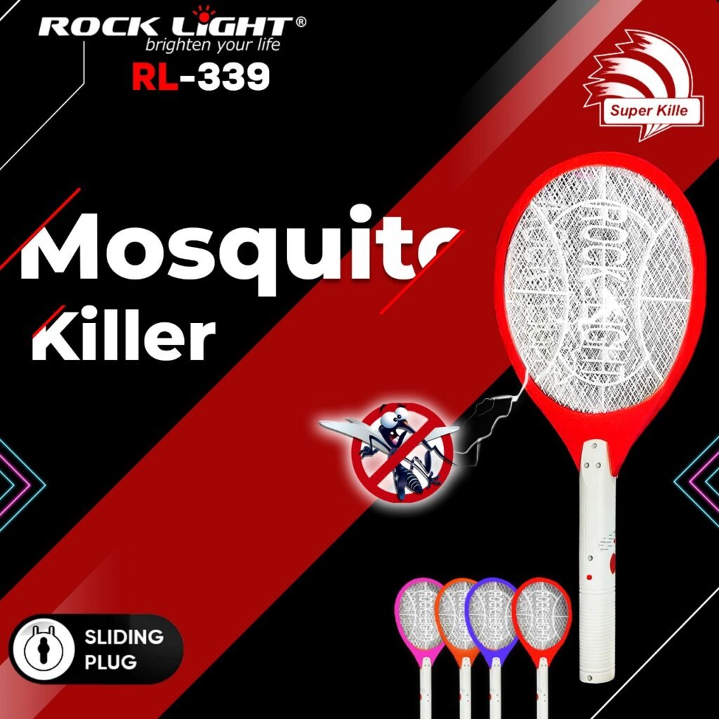 RL-339 – Durable Mosquito Killer Bat with Bright LED Light