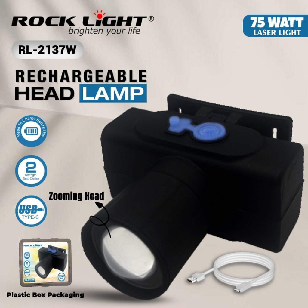 RL-2137W – Rechargeable Head Lamp with Long Battery Backup for Everyday ...