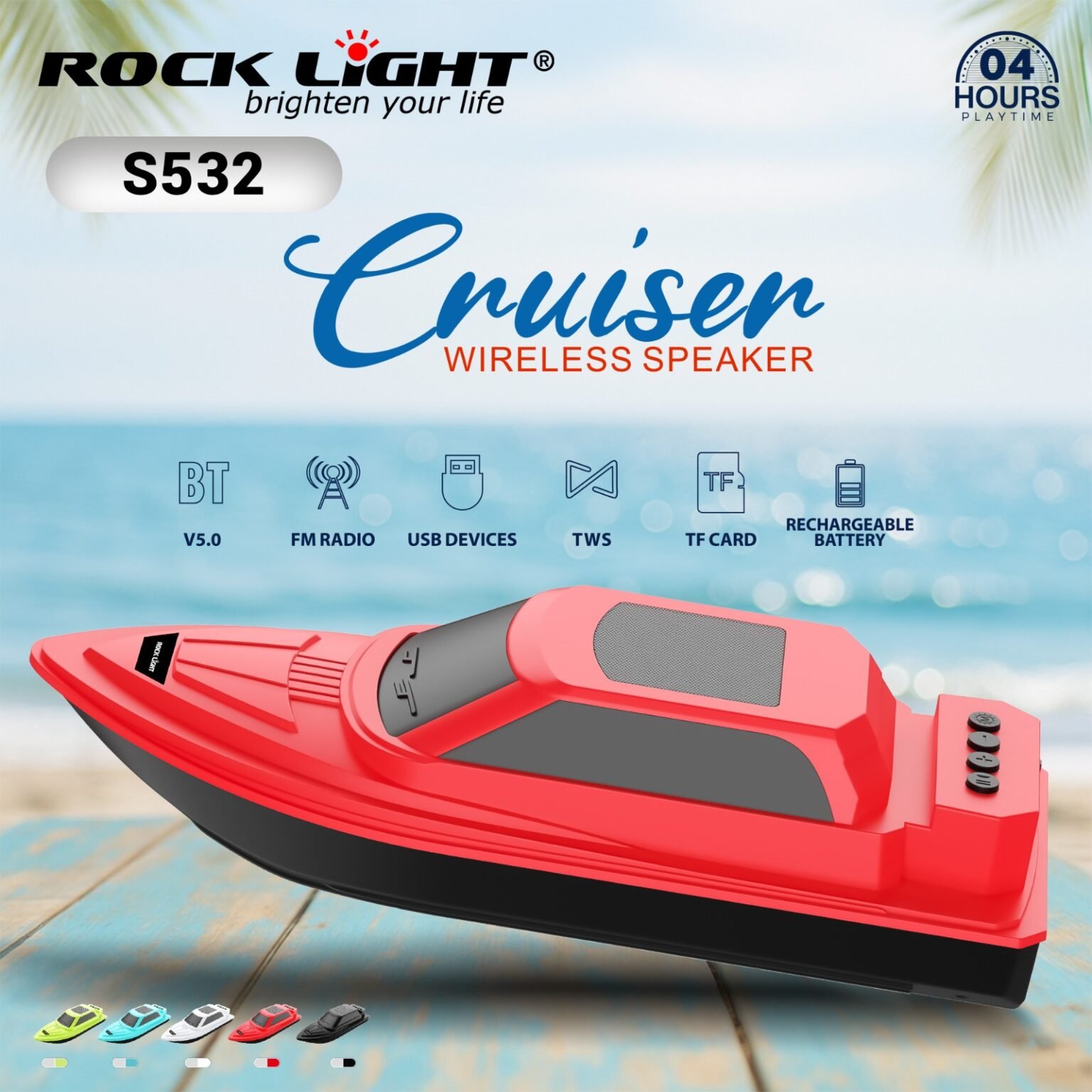 RL-S532 – Compact Multimedia Speaker with Clear Sound Output - Rocklight.co.in