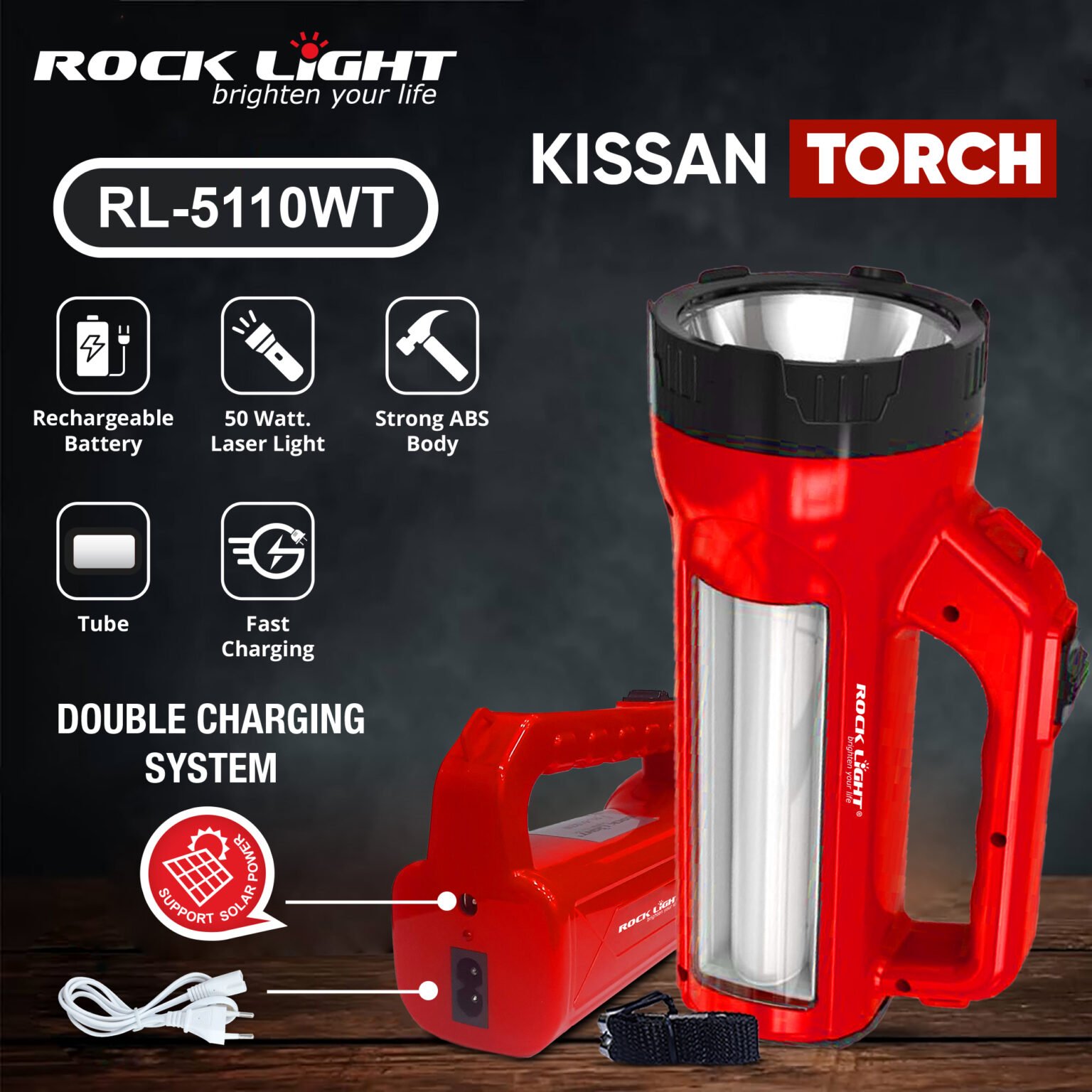 RL-5110WT | Heavy Duty Kissan Torch with Strong Beam & Durable Body ...