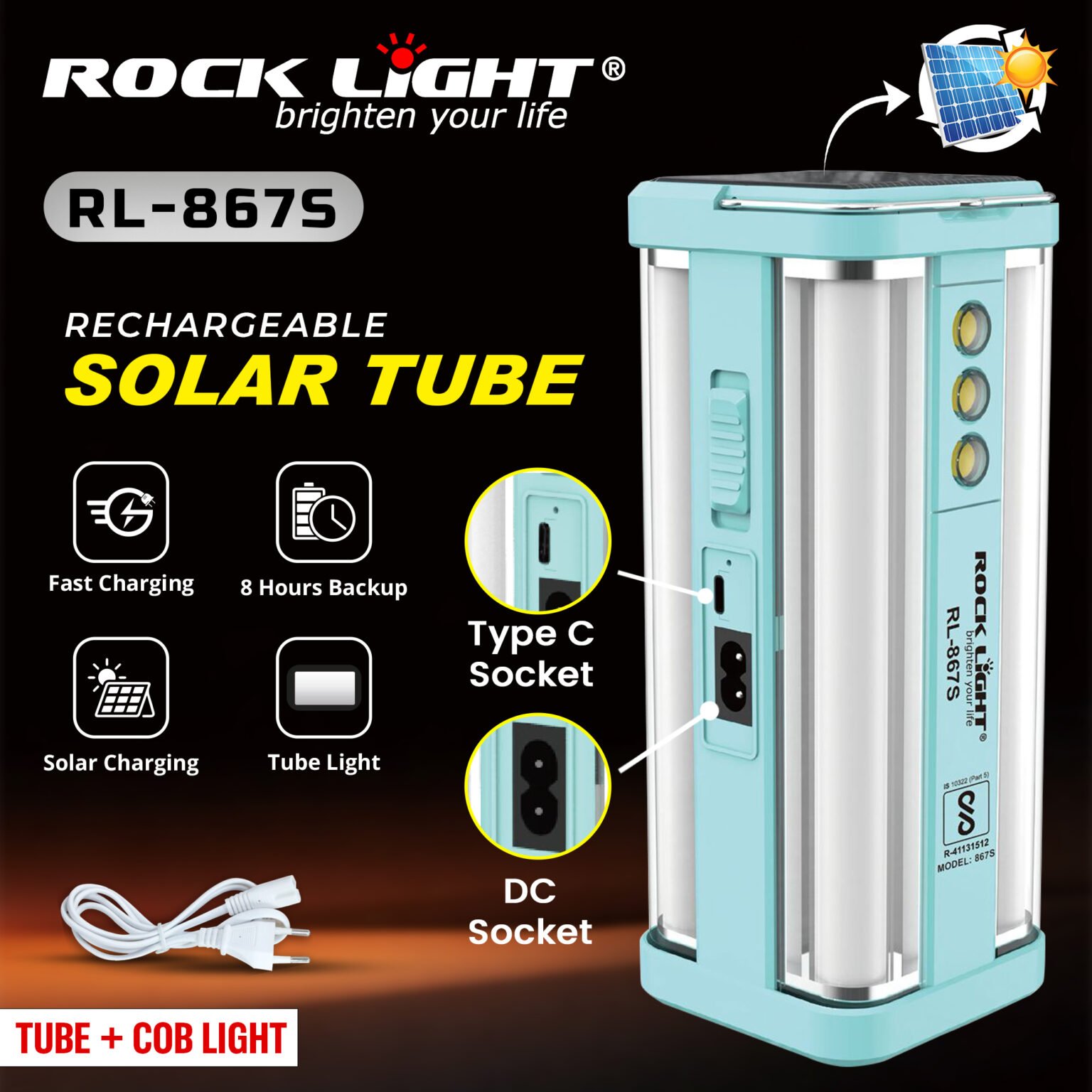 RL-867S | Super Bright LED Emergency Light with Long Battery Backup ...