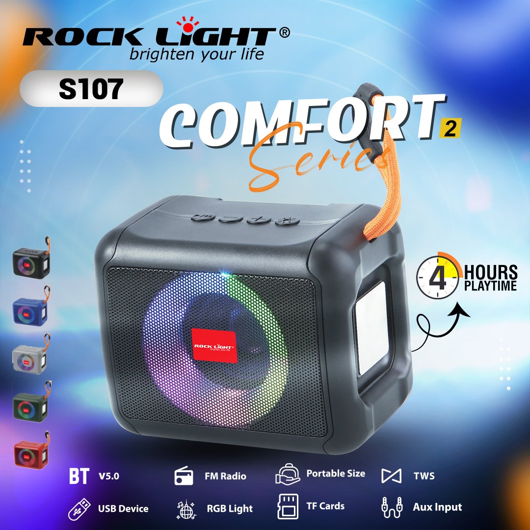 S107 – Mini Desk Speaker for Laptop & Mobile - Rocklight.co.in