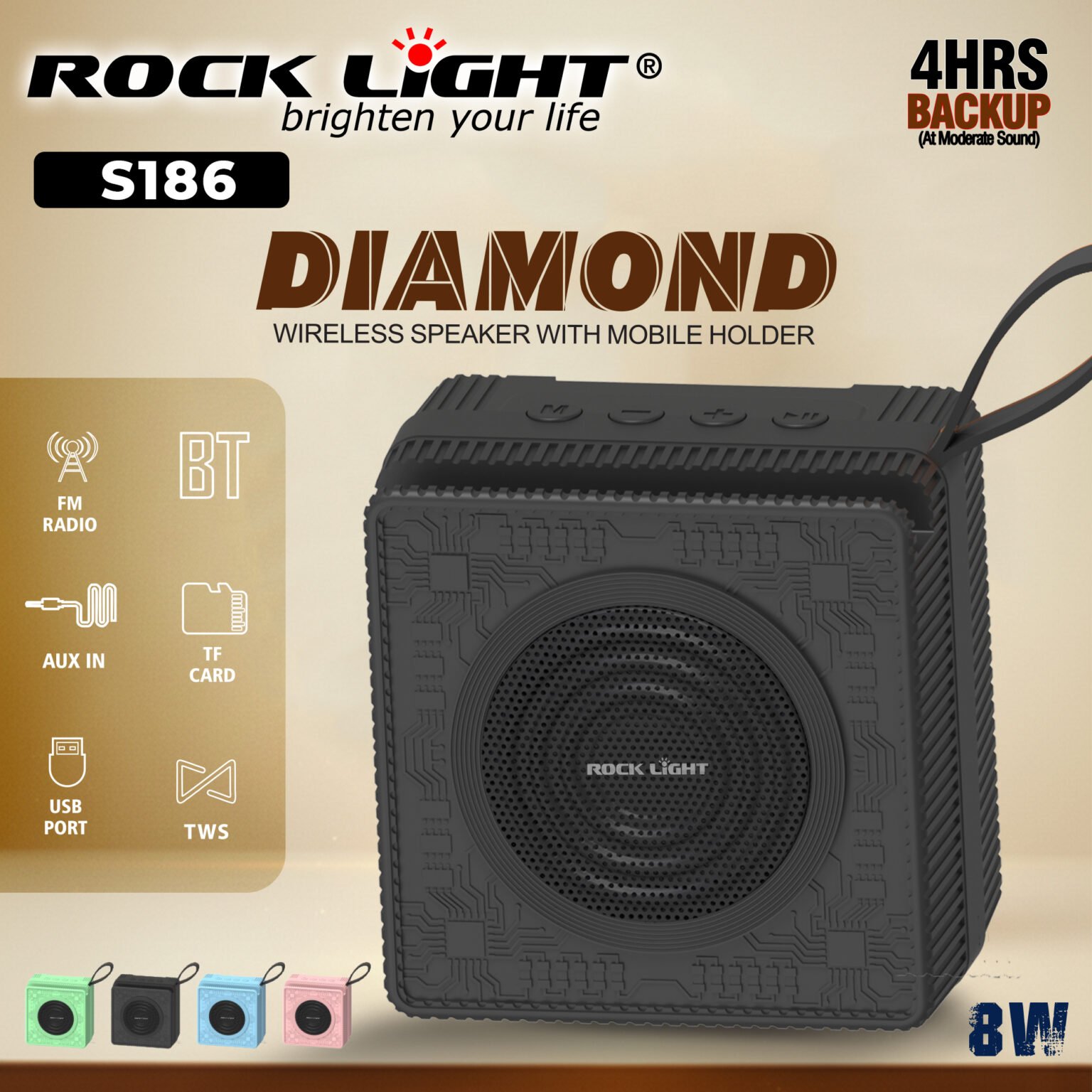 S186 – Desktop Speaker with Balanced Sound Performance - Rocklight.co.in